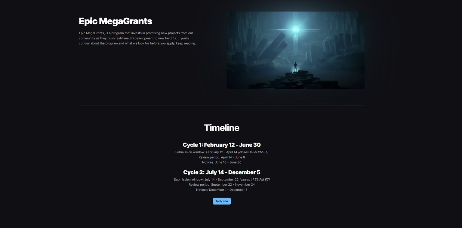 Applications for Epic Mega Grants are now open. | Biunivoca